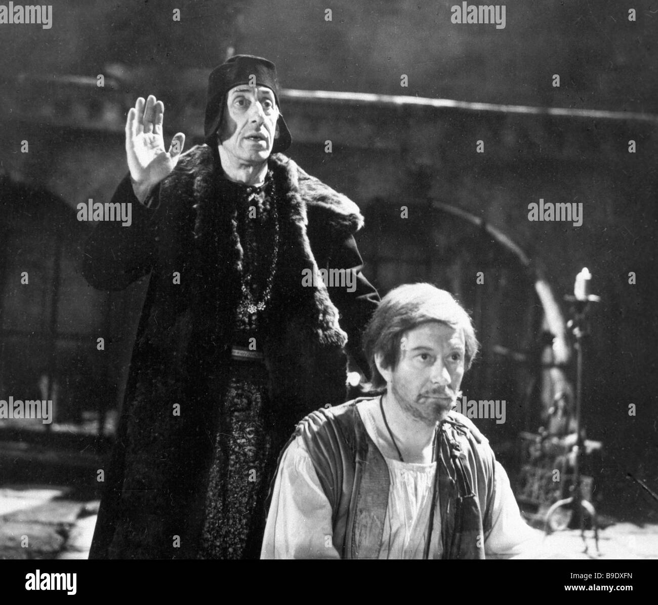 Actors Andrei Mironov right as Orlando and Vladimir Basov left as ...