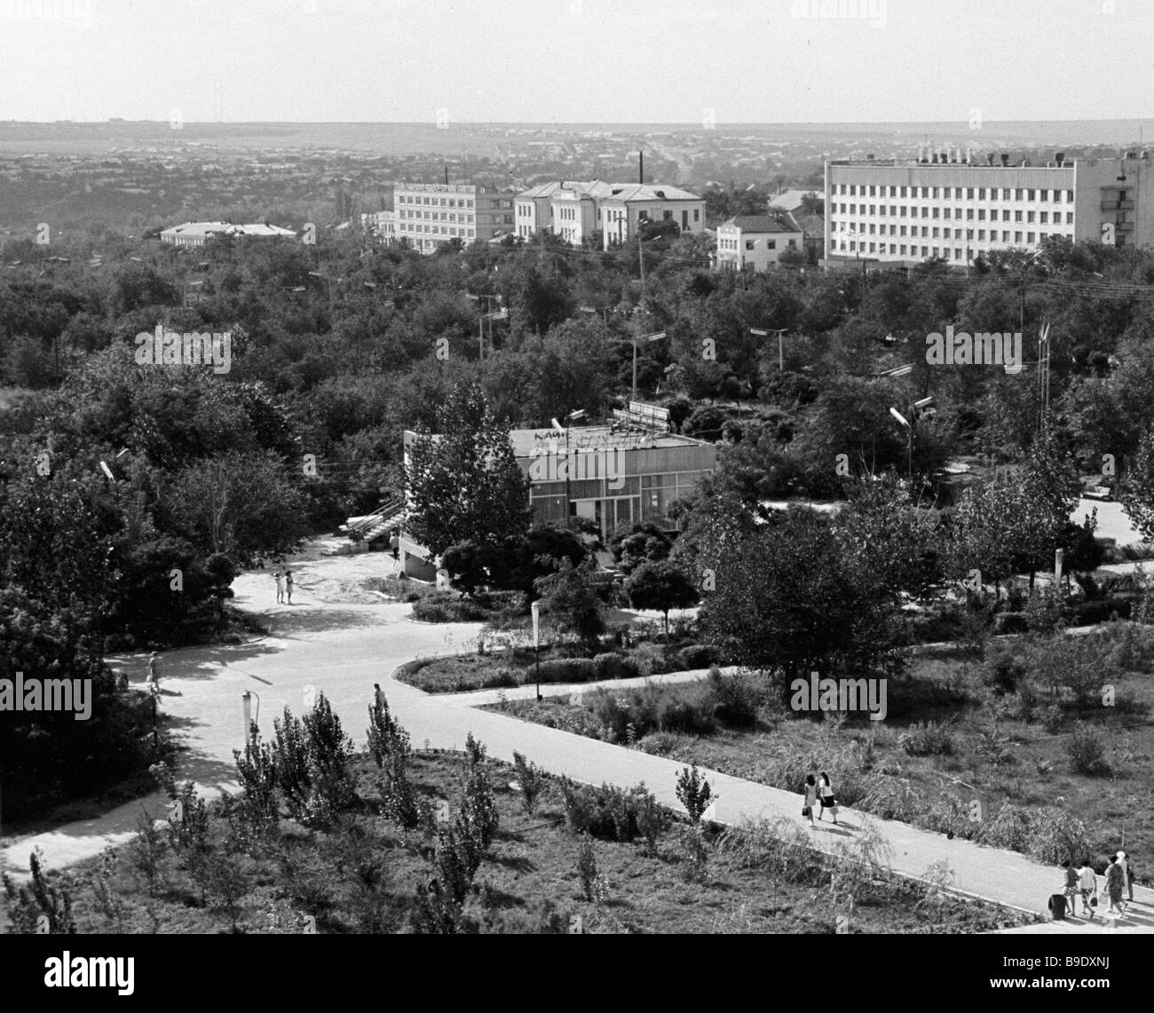 The center of Elista Kalmyk capital Stock Photo - Alamy