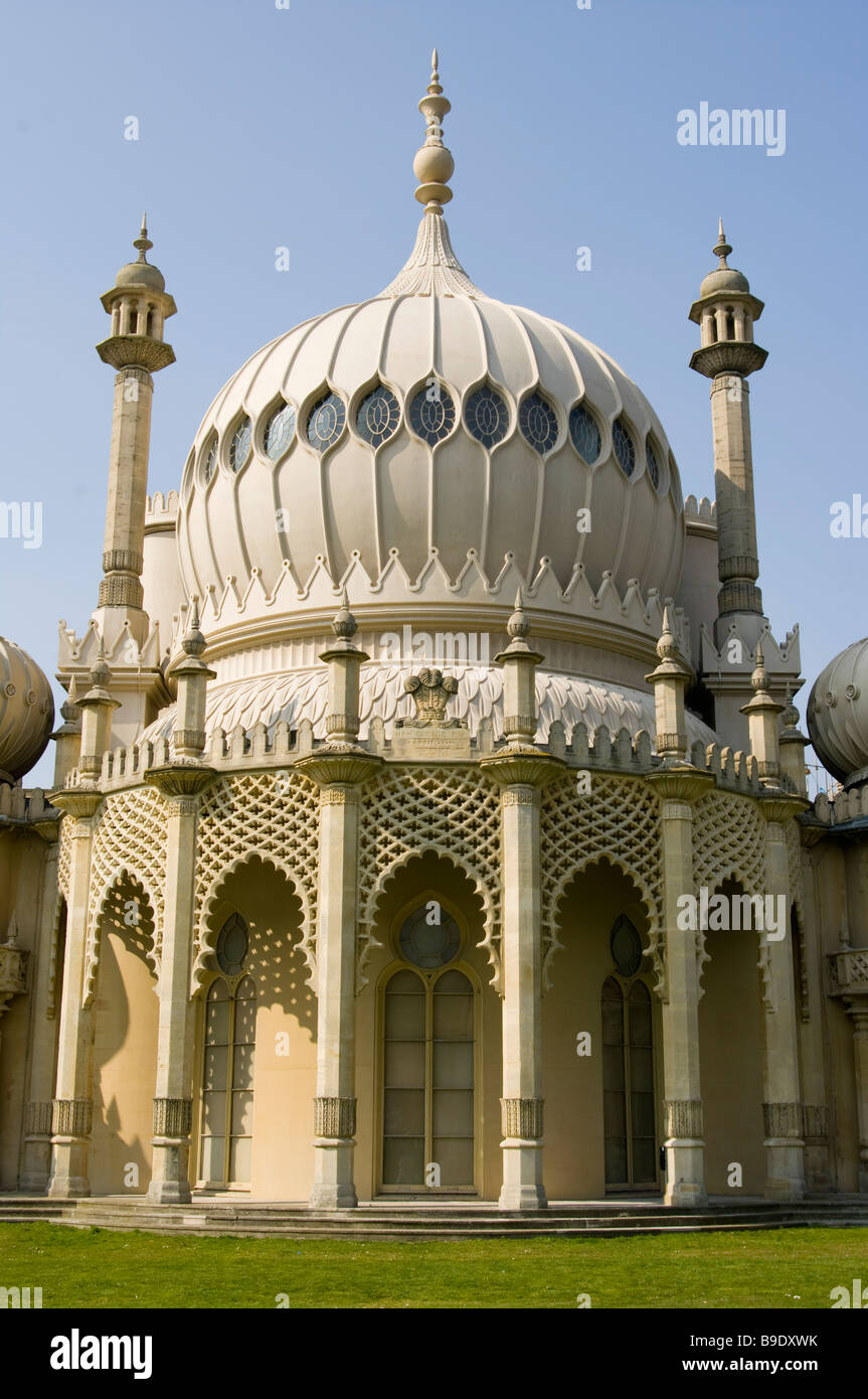 Ornate dome of The Royal Brighton Pavilion East Sussex England Stock ...