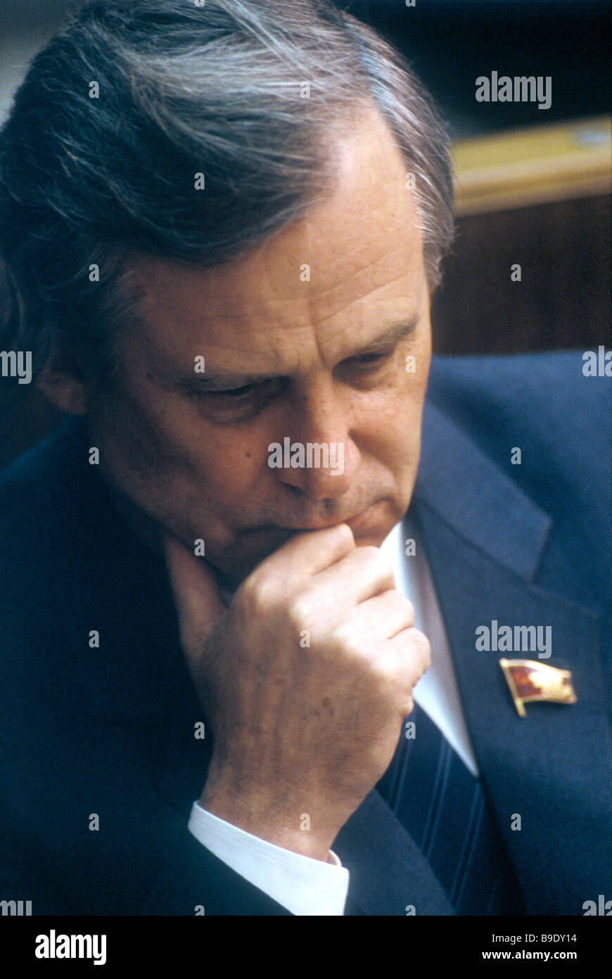 Soviet Prime Minister Nikolai Ryzhkov in 1989 Stock Photo - Alamy
