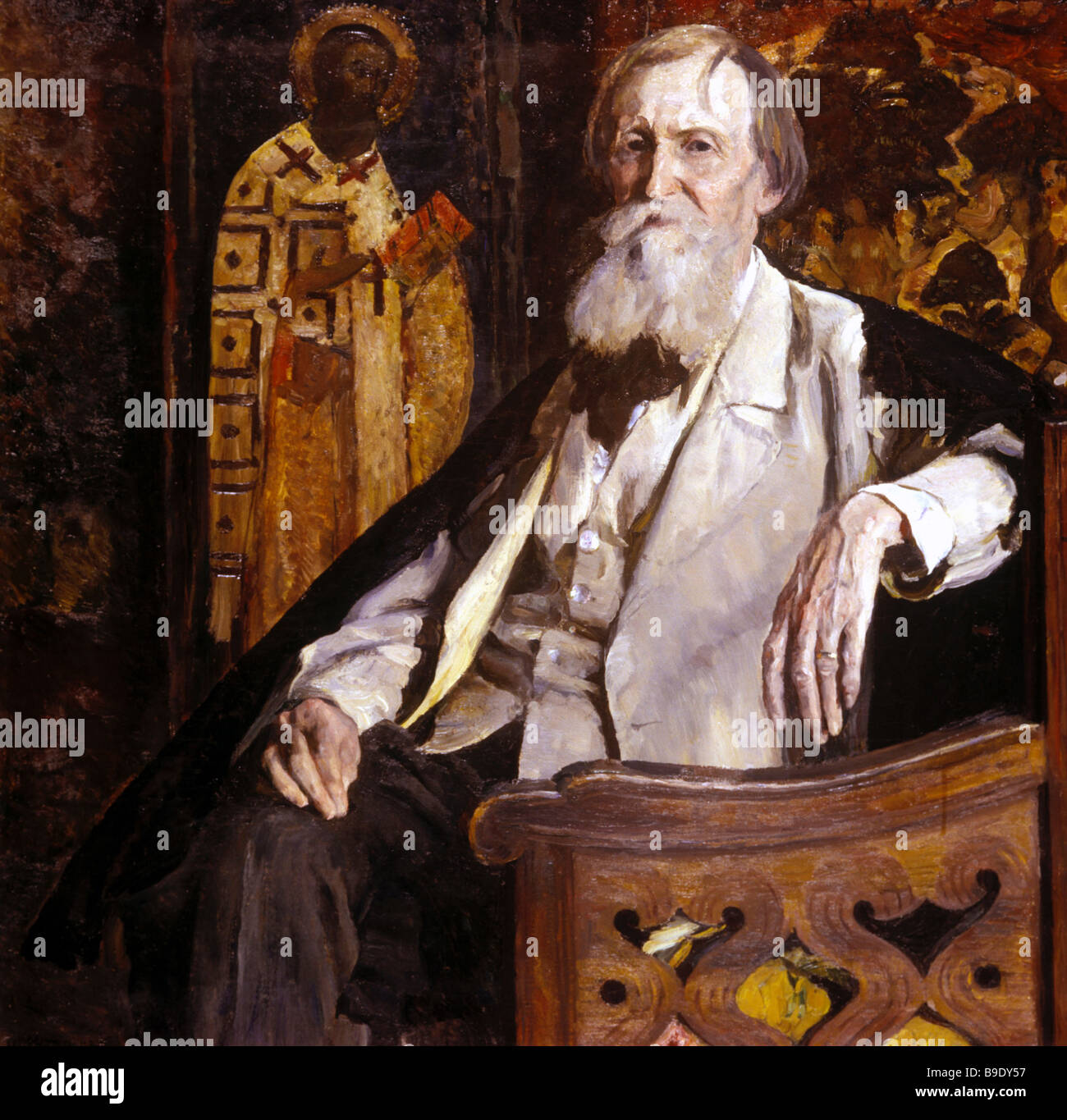 Viktor Vasnetsov s Portrait by Mikhail Nesterov 1882 1942 The Tretyakov ...