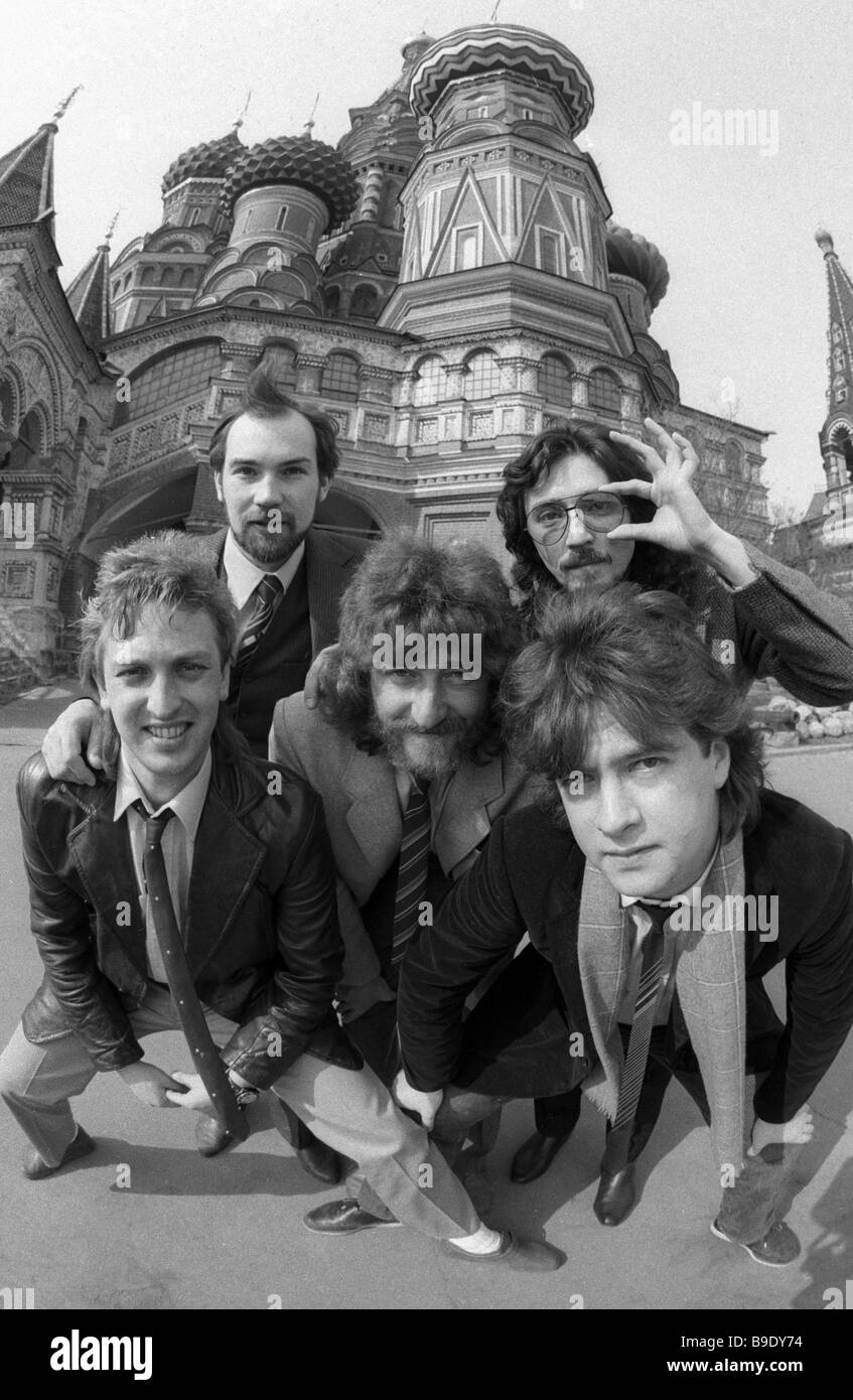 Avtograf rock group from Moscow Stock Photo - Alamy