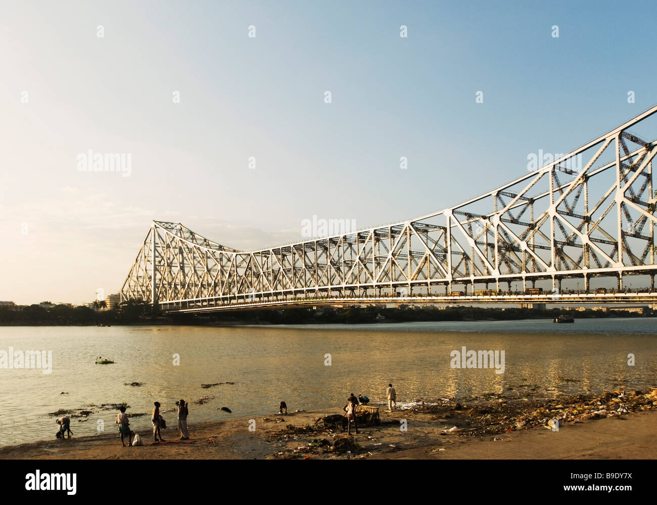 Bridge across a river, Howrah Bridge, Hooghly River, Calcutta, West ... Bridge across a river, Howrah Bridge, Hooghly River, Calcutta, West ...