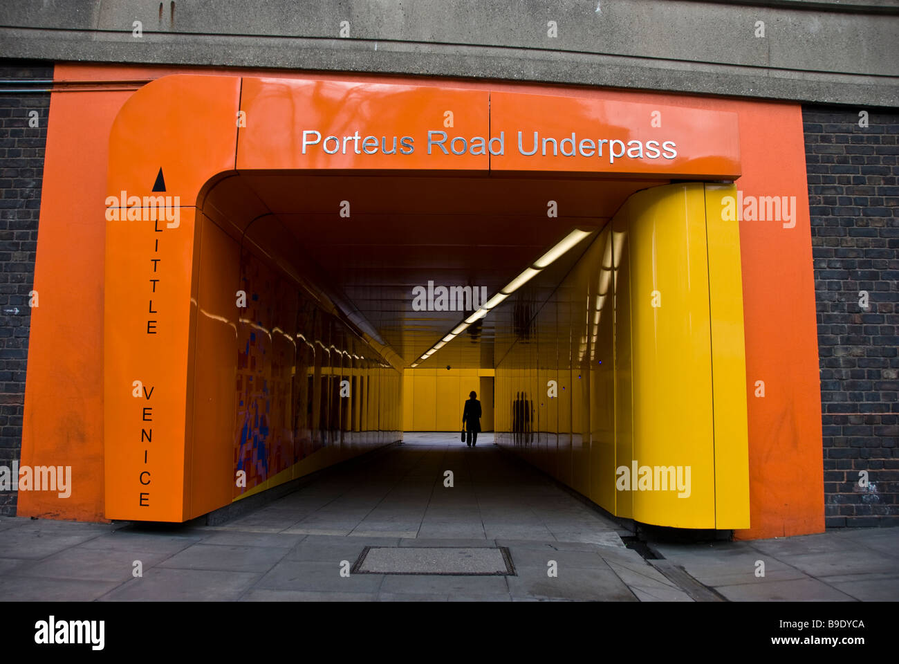 The Porteus Road Underpass near Little Venice, London, UK Stock Photo ...