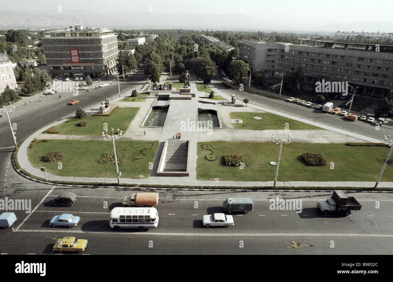 Aini Square in Dushanbe Stock Photo - Alamy