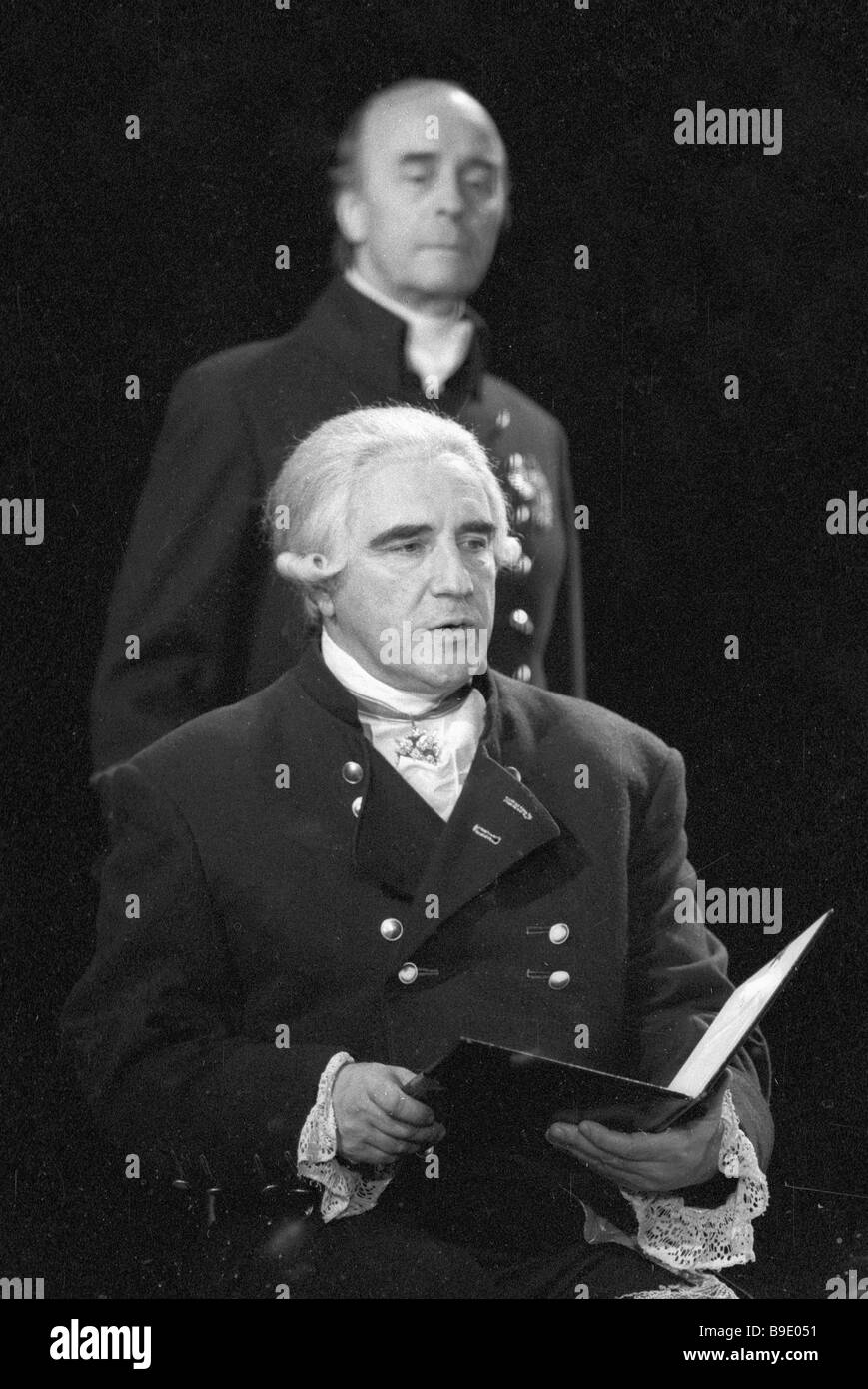 People s artist of the USSR Oleg Borisov in the background as Emperor ...