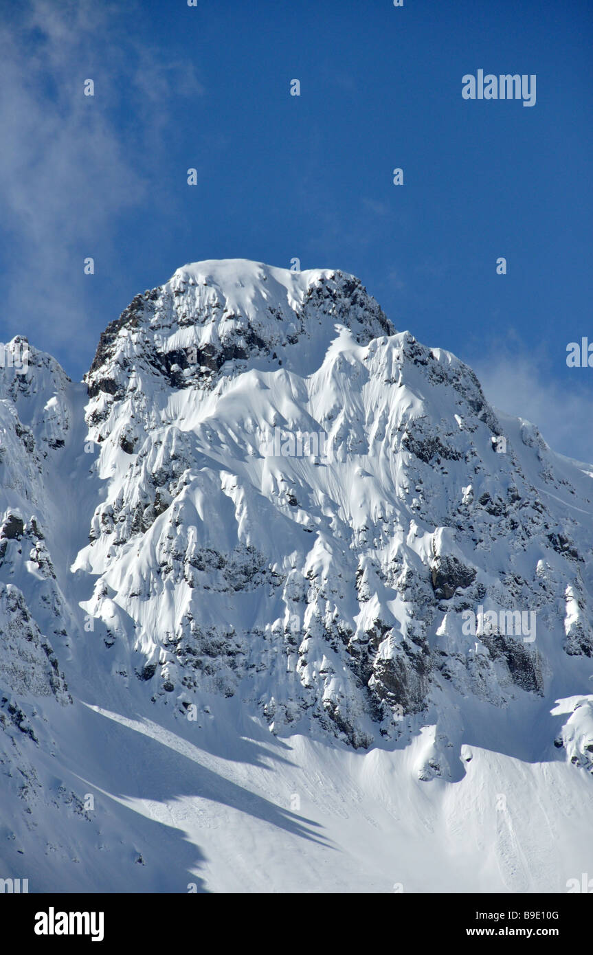 yellow mountain near telluride colorado after a large winter storm ...