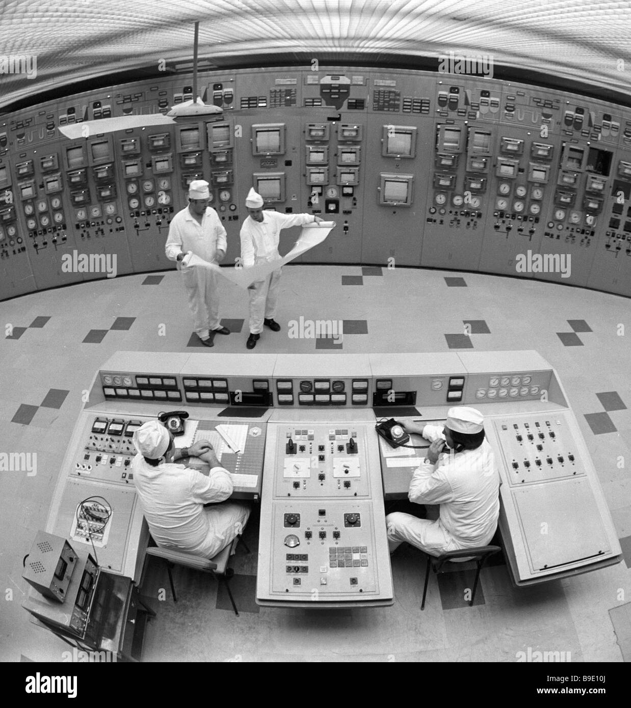 Control panel at the Shevchenko nuclear power plant Stock Photo - Alamy