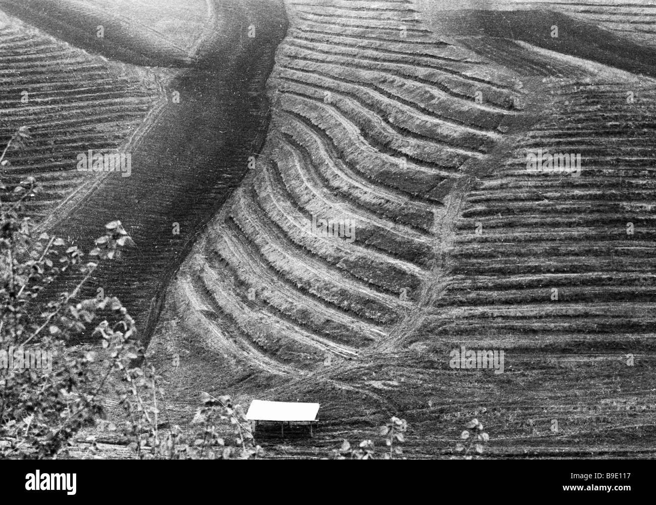 Man made terraces on mountain slopes now growing grape Stock Photo - Alamy