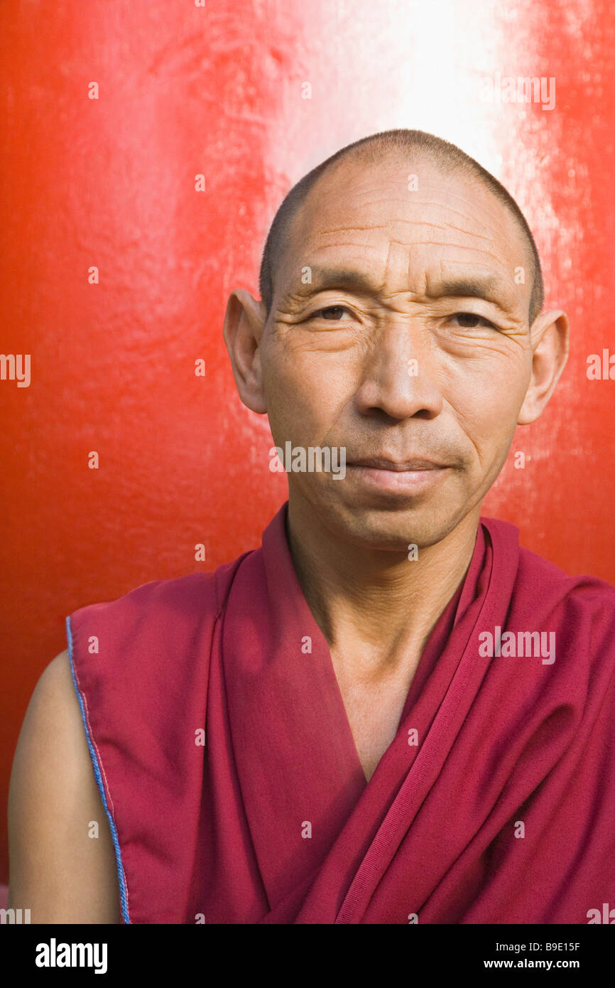Monk thinking hi-res stock photography and images - Alamy