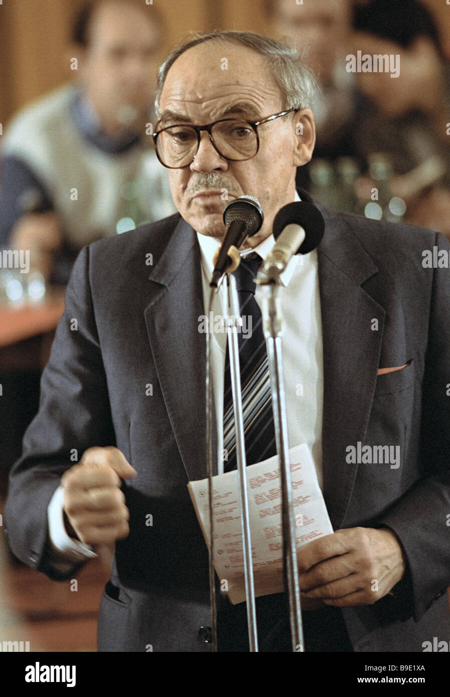 USSR People s Artist Mikhail Gluzsky speaking at the plenum of the ...