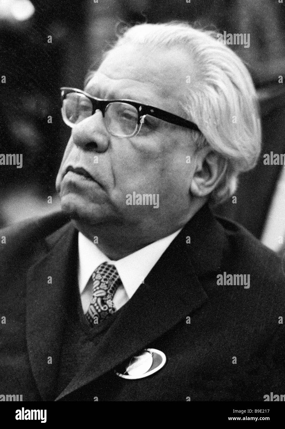The famous Cuban poet Nicholas Guillen at the World Peace loving Forces ...