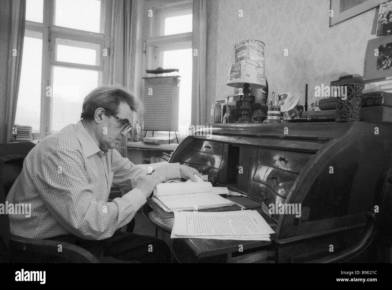Writer Alexander Kron in his office Stock Photo - Alamy