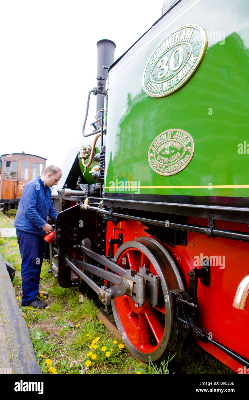 steam locomotive Hoorn Medemblik Noord Holland Netherlands Stock Photo ...