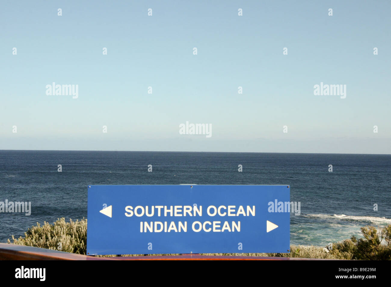 Where two seas meet, the Southern and the Indian Ocean Stock Photo - Alamy