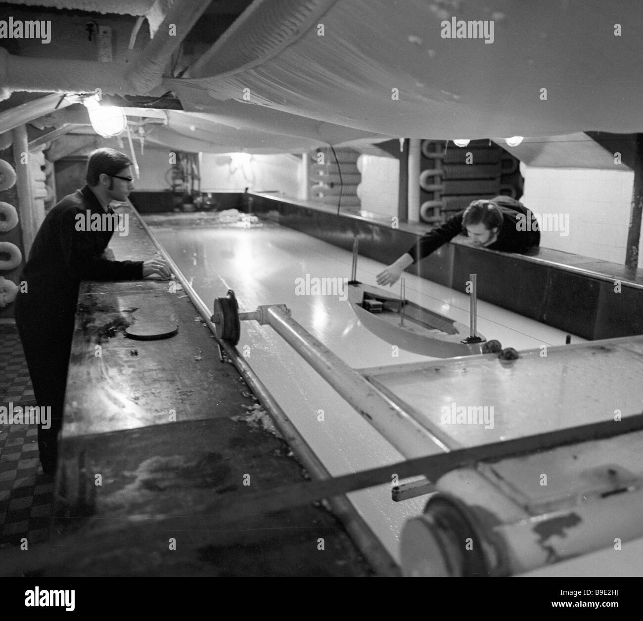 At the laboratory of the Arctic and Antarctic Research Institute Stock ...