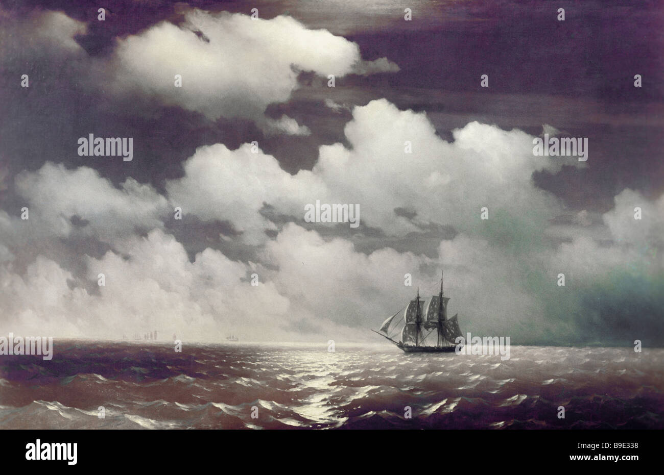 Ivan Aivazovsky The Brig Mercury after Victory over Two Turkish ...