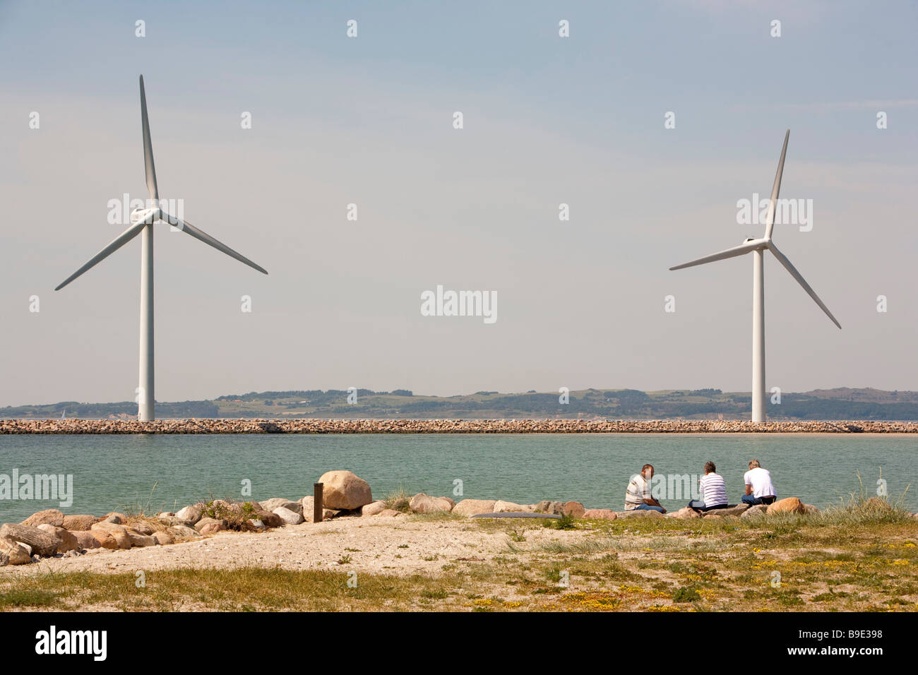 Wind plant Ebeltoft Mols penisula Jutland Denmark Stock Photo - Alamy