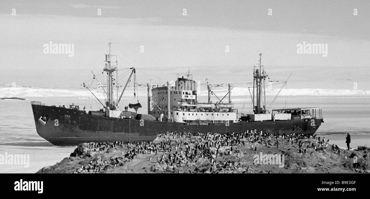 The Ob diesel steamer veteran of the Soviet Antarctic expeditions ...