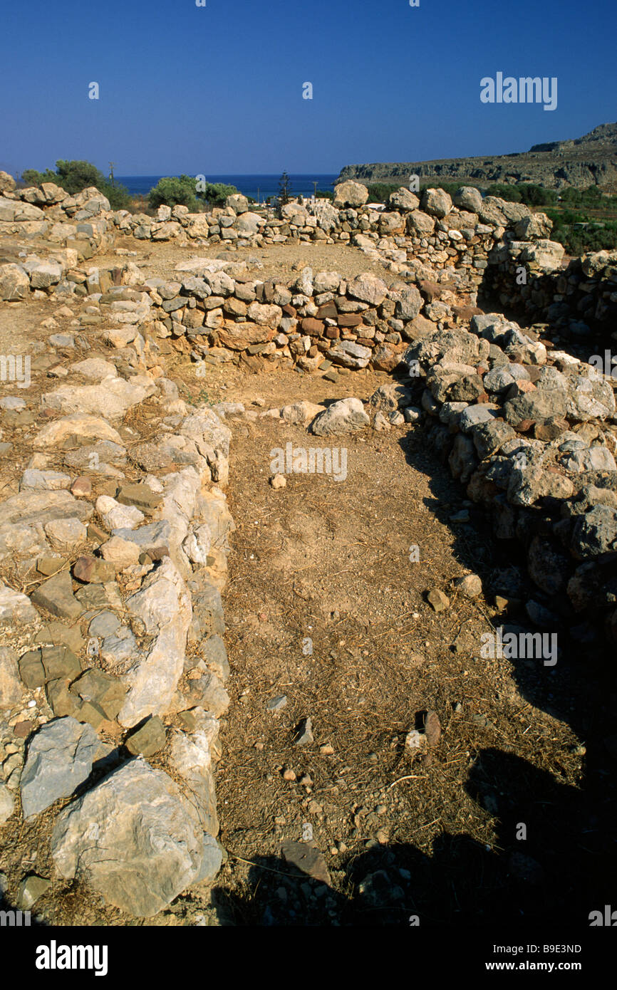 Greece, Crete, Zakros, ancient Minoan city Stock Photo - Alamy