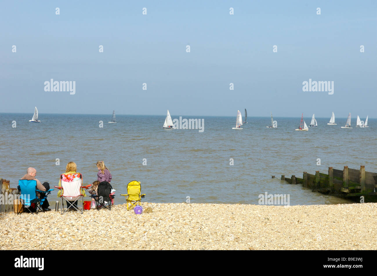 The pebble beach at Whitstable, Kent Stock Photo - Alamy