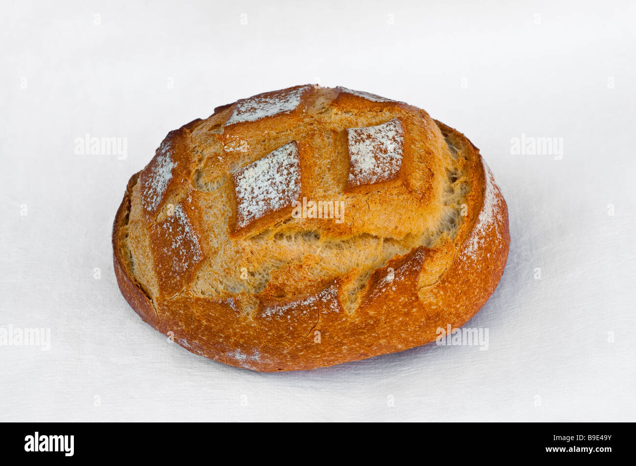 Fresh French "Petite Boule" loaf Stock Photo - Alamy