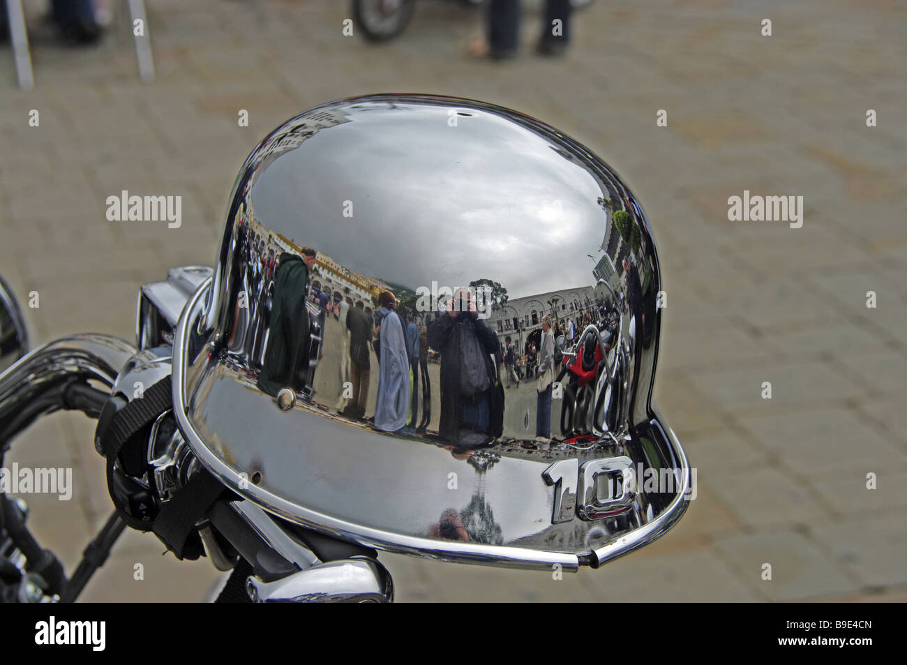 Shiny helmet reflection hi-res stock photography and images - Alamy