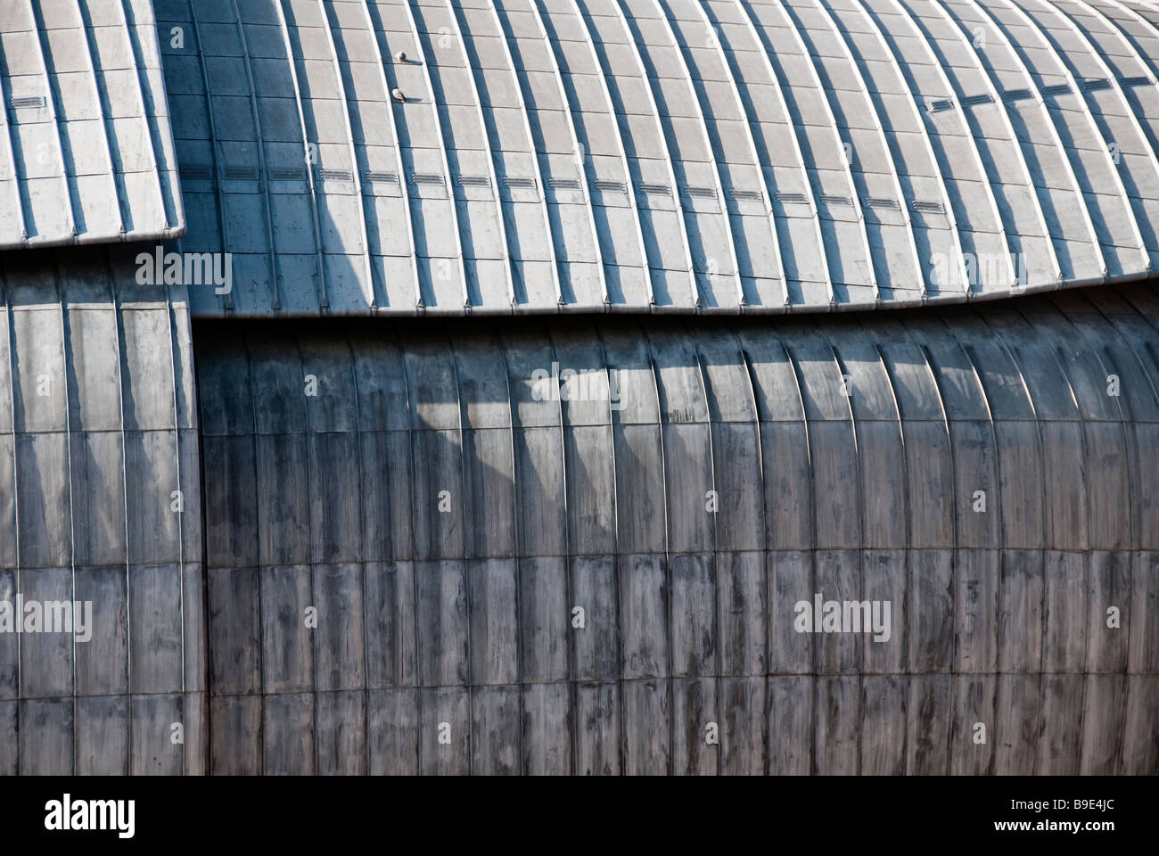 Detail of the lead roof of The Auditorium, concert hall in the Parco ...