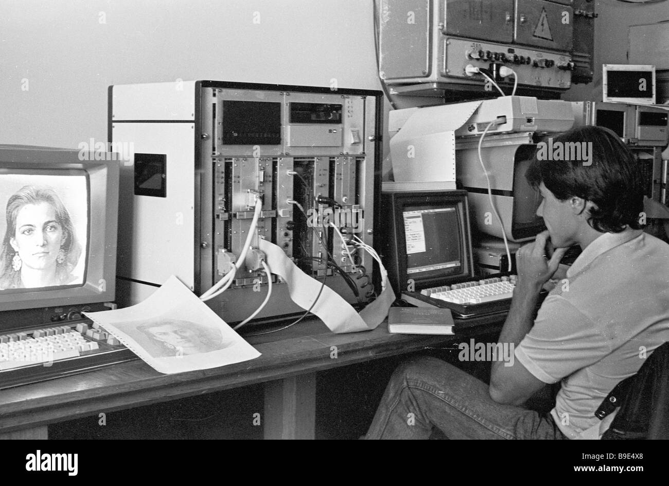 A researcher at the Automatics and Electrometry Institute of the Soviet ...