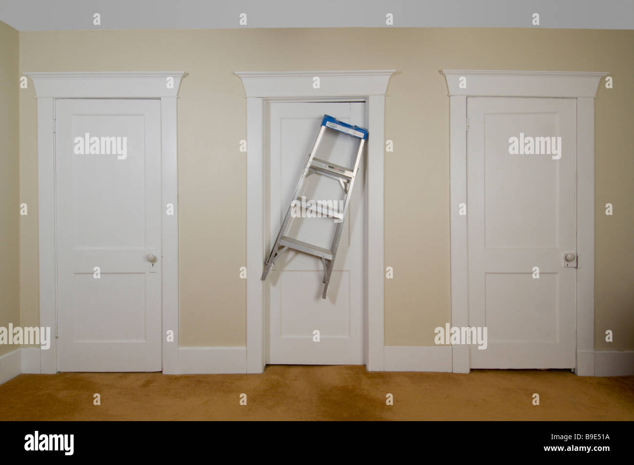 Slightly opened door hi-res stock photography and images - Alamy