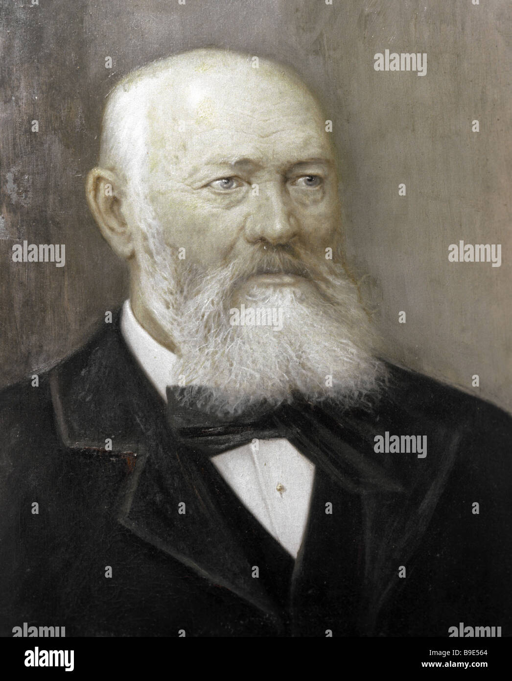 Reproduction of portrait of Alexander Ostrovsky by artist Lensky ...