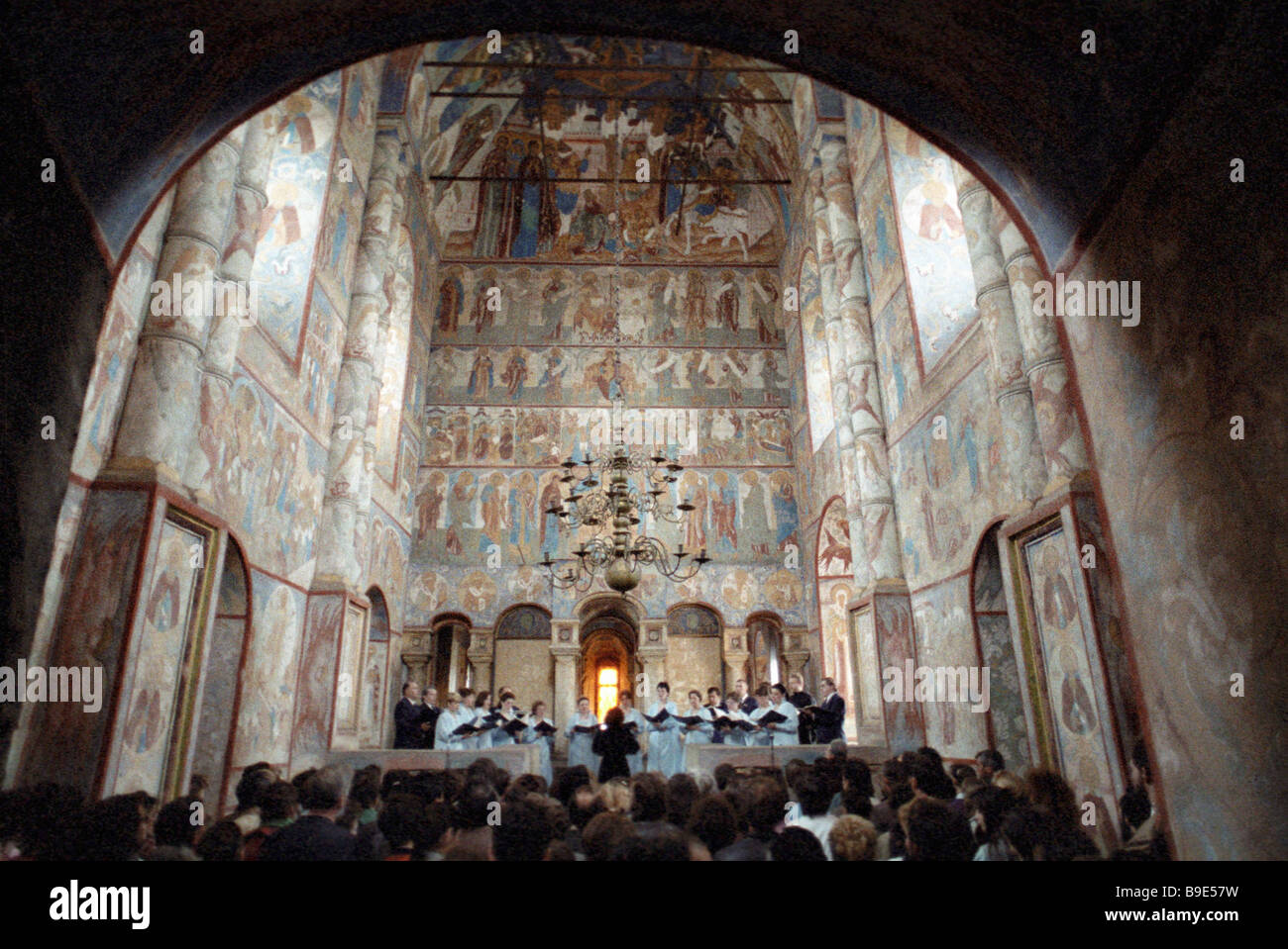 The Moscow Patriarchal choir sings in the Ascension Church at the 2nd ...