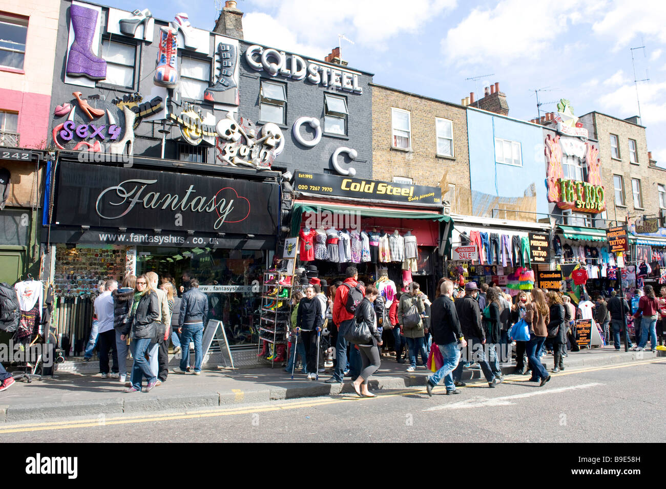 Camden shops, London, UK Stock Photo - Alamy