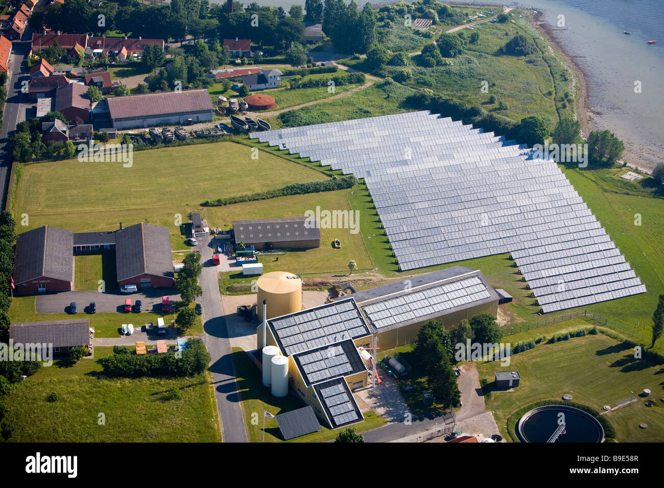 Solar Plant Marstal Ærø island Funen Denmark Stock Photo - Alamy