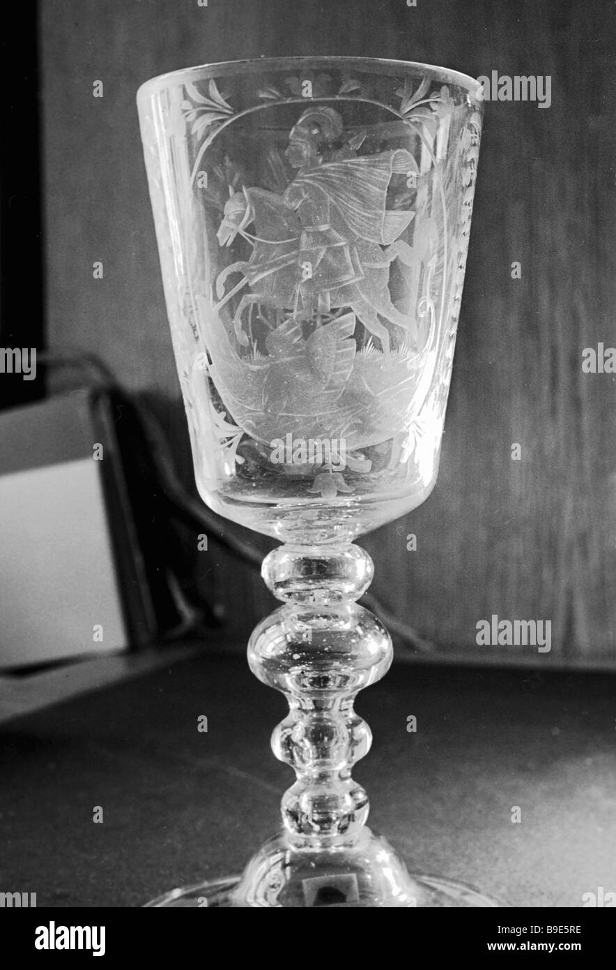 Cut glass cup from collection of State Historical Museum in Moscow ...