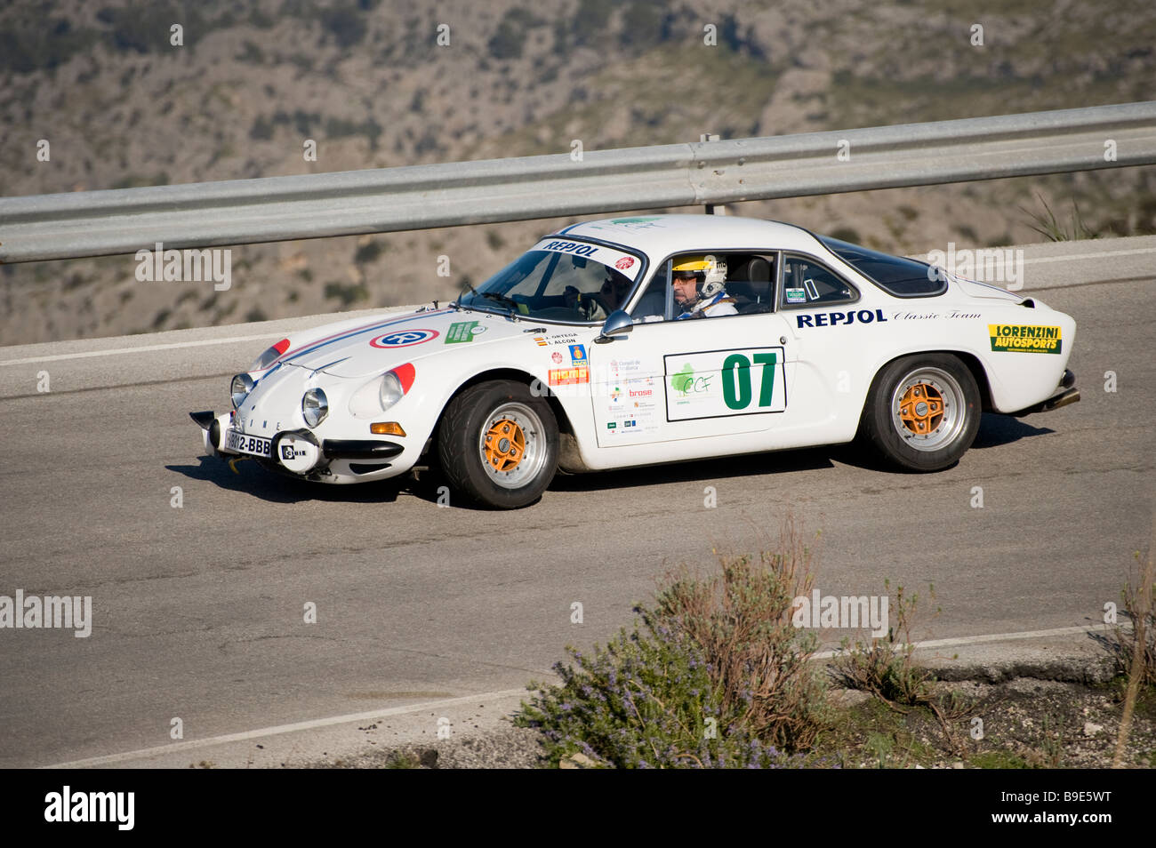 1970 Renault Alpine A 110 Racing in the Classic car rally Mallorca ...
