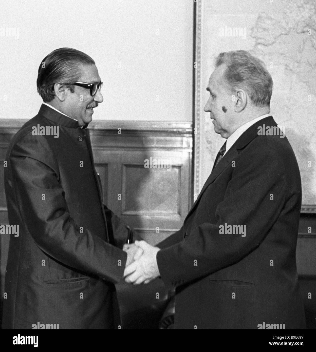 Alexei Kosygin USSR Council of Ministers Chairman right in conference ...