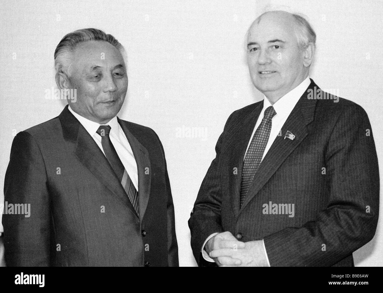 Mikhail Gorbachev general secretary of the CPSU Central Committee right ...