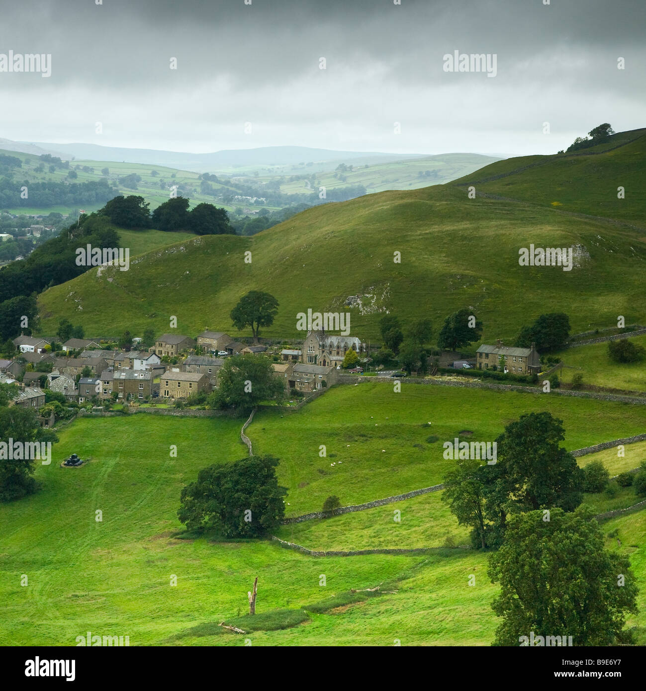 Toward Settle in the Yorkshire Dales Stock Photo - Alamy