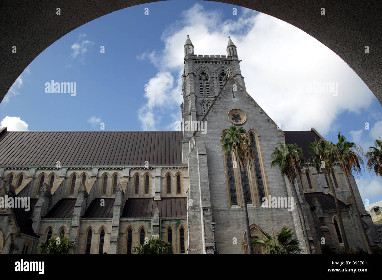 Cathedral of the Most Holy Trinity, City of Hamilton, Bermuda Stock ...