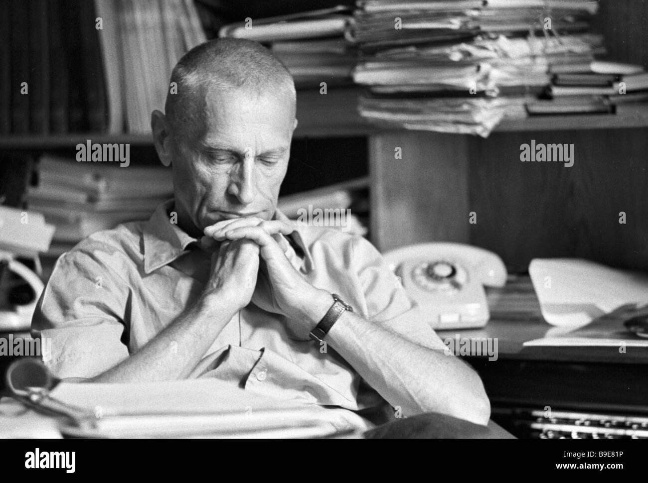 Academician Nikolai Amosov Soviet surgeon and professor at the ...