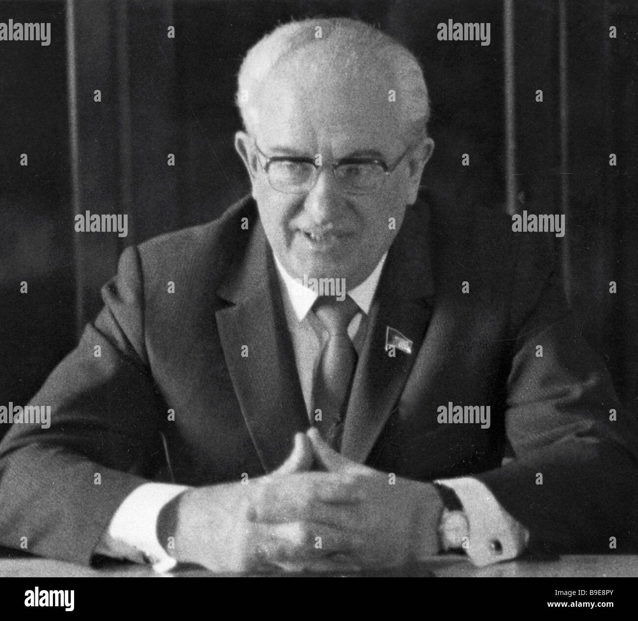 Yury Andropov chairman of USSR KGB Stock Photo - Alamy