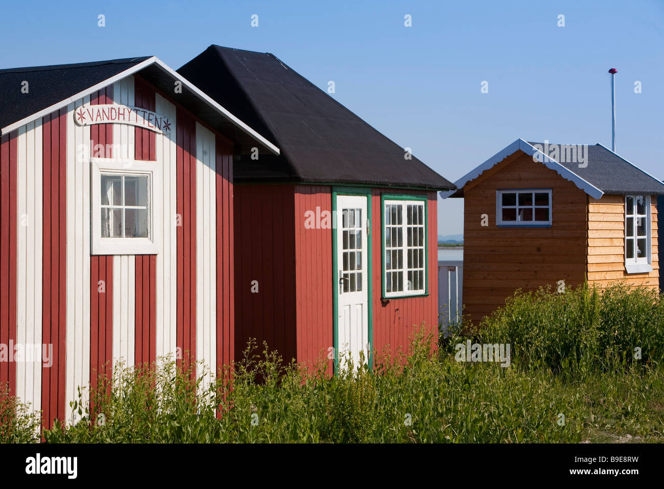 Beach Huts Ærøskøbing Ærø island Funen Denmark Stock Photo - Alamy
