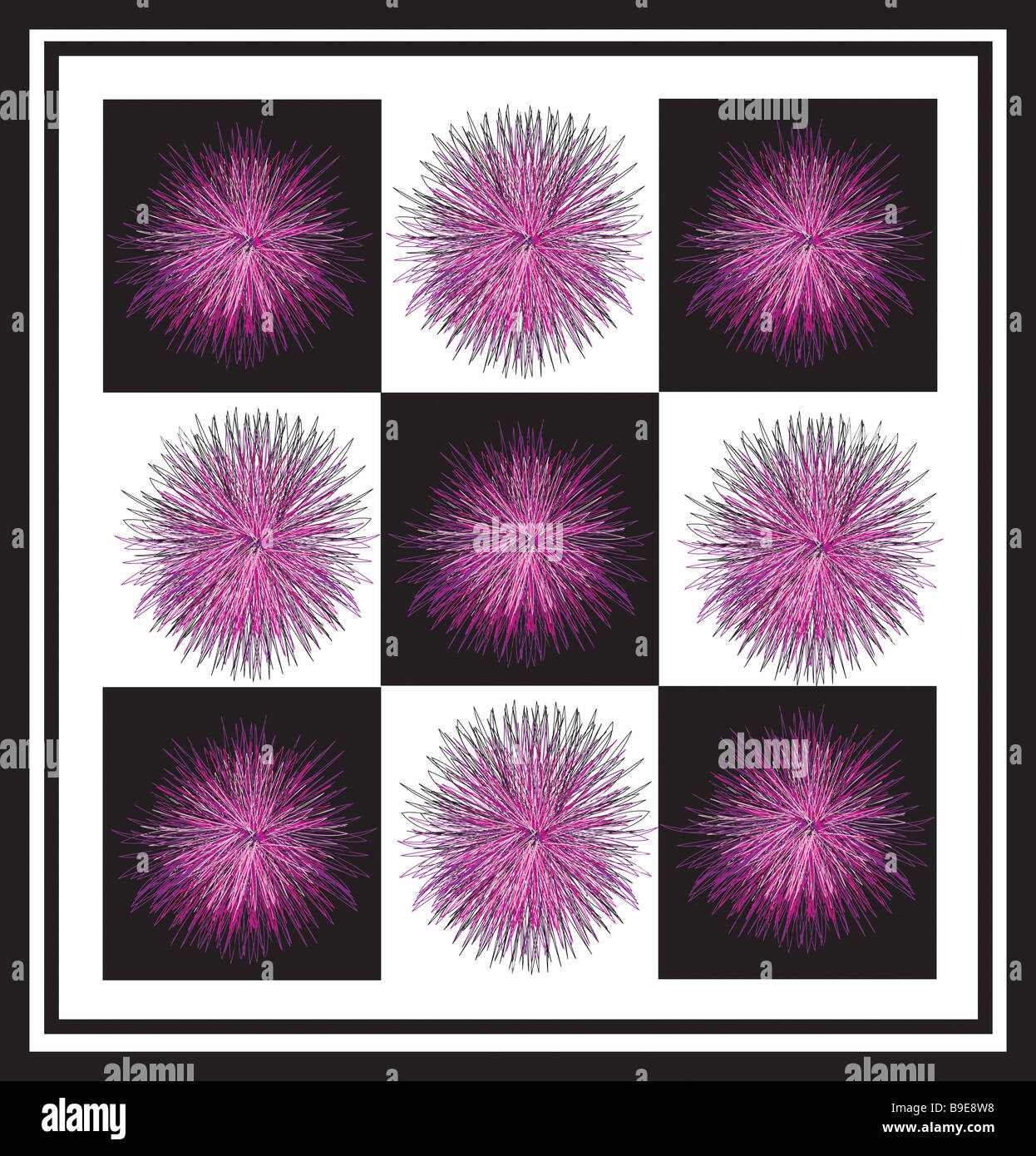 Wind Flower Pattern Stock Photo - Alamy