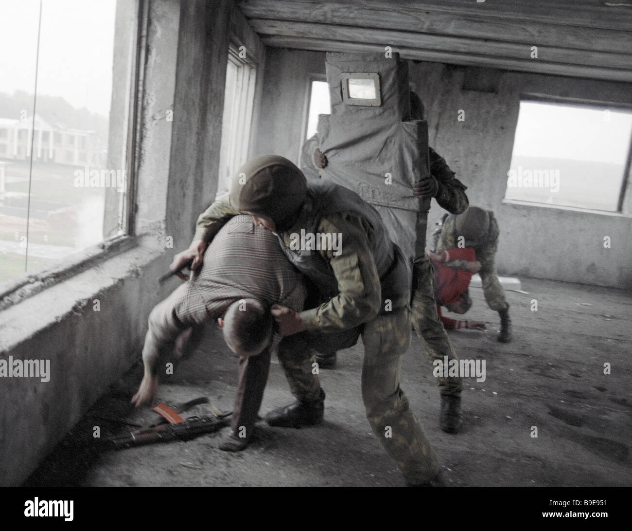 Special company soldiers of the Soviet Ministry of Interior detain ...