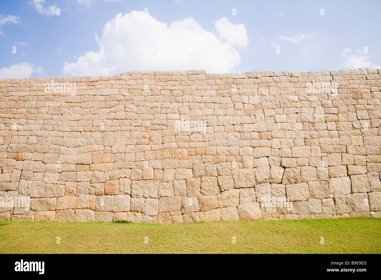 Weathered stone wall, Hampi, Karnataka, India Stock Photo - Alamy