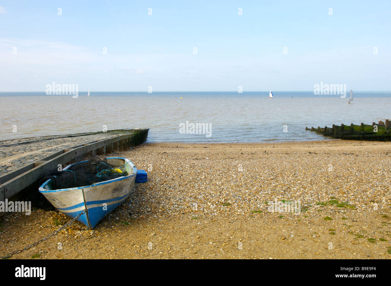 The pebble beach at Whitstable, Kent Stock Photo - Alamy