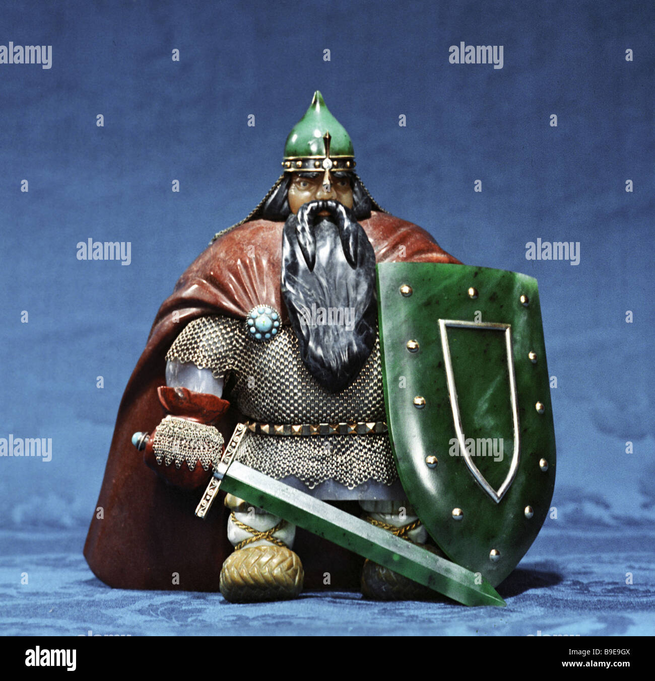 Vasily Konovalenko Warrior Carved semi precious stone Stock Photo - Alamy