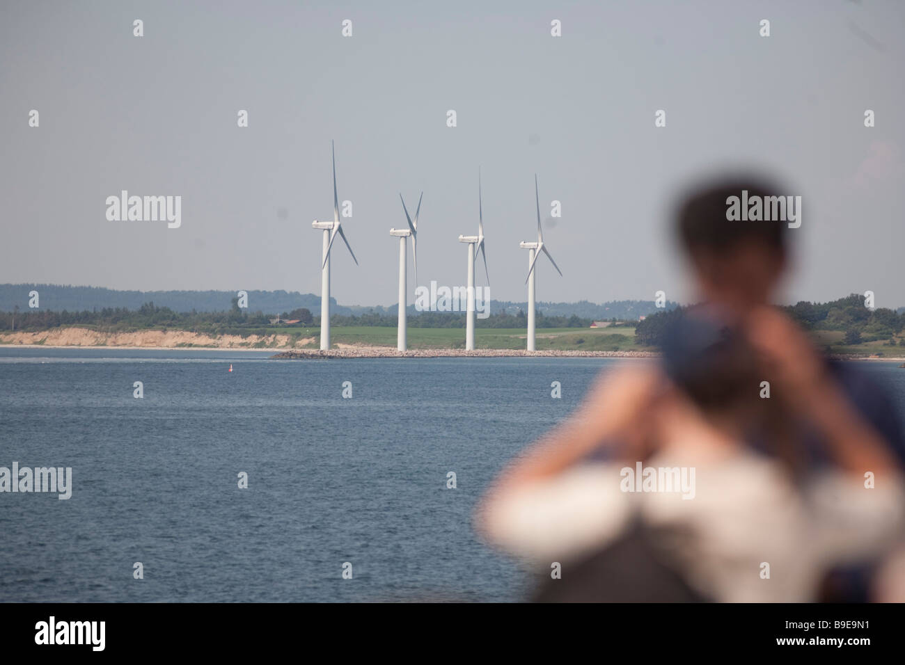 Wind plant Ebeltoft Mols penisula Jutland Denmark Stock Photo - Alamy