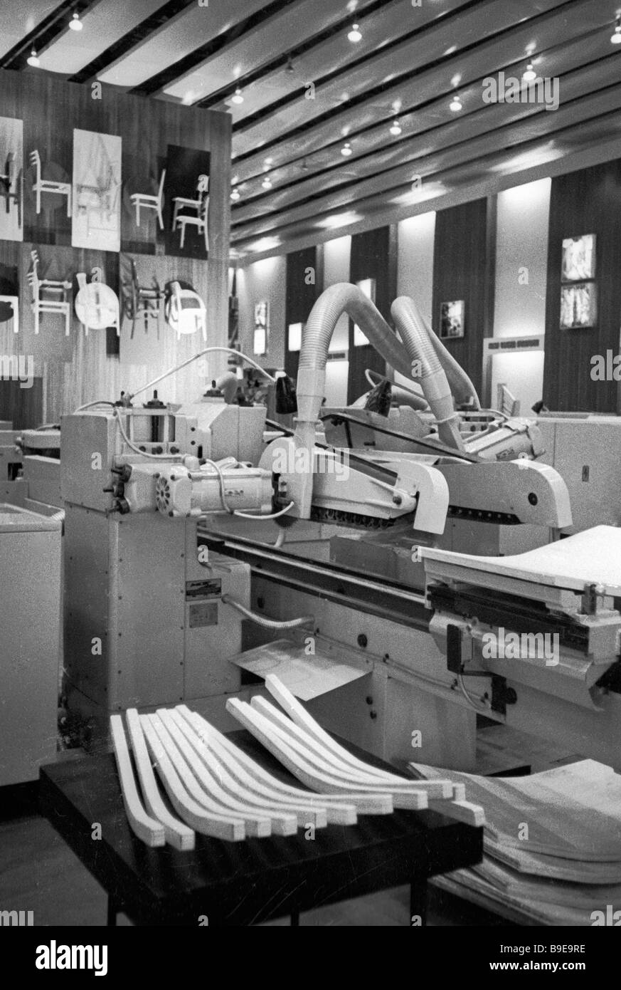 Automatic line S 3 designed for mechanical processing of chair legs ...